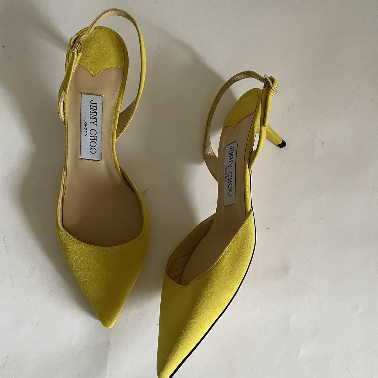 Jimmy Choo suede slingback heels, eu 37 / uk 4 New,... - Depop