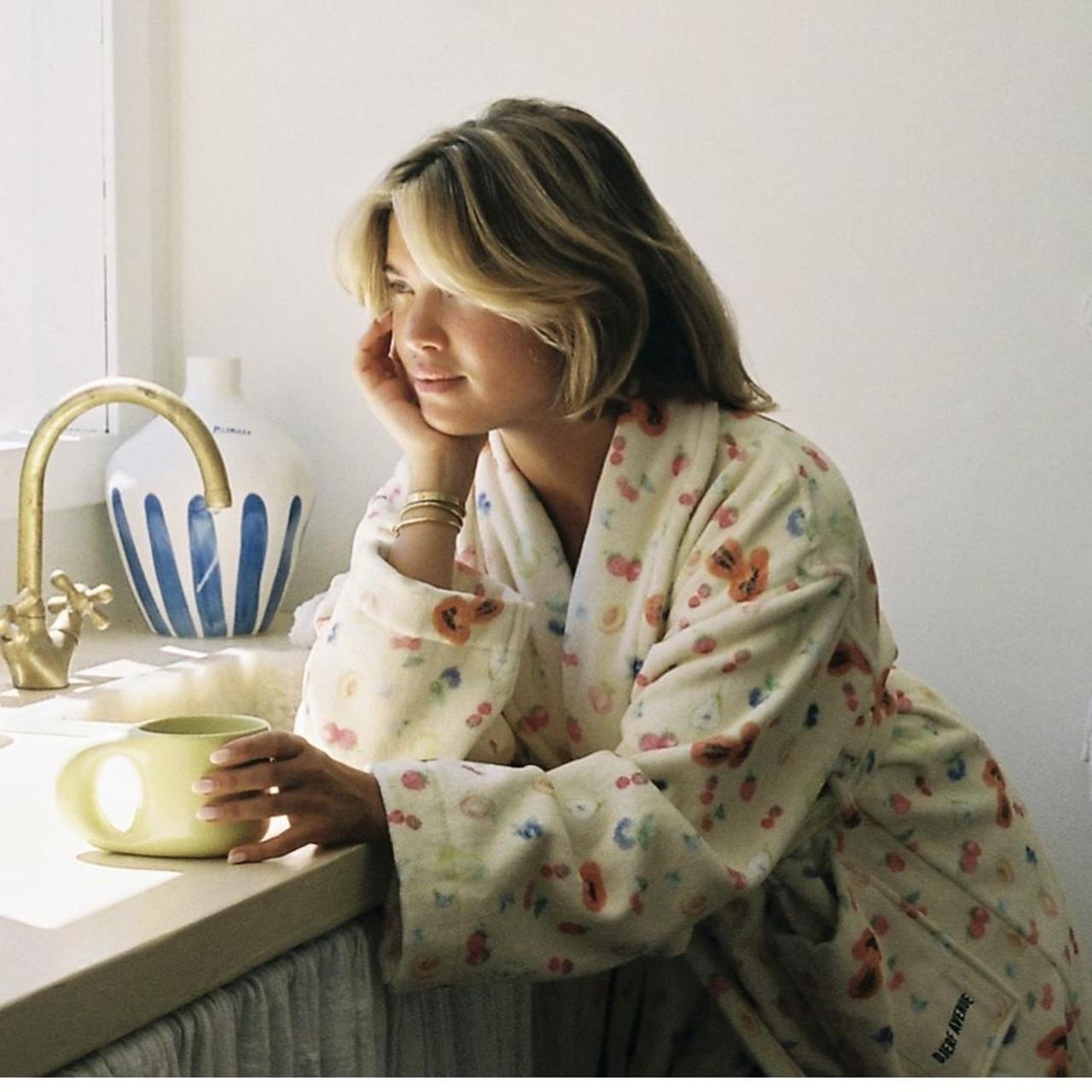 NWT Djerf Avenue ‘Fruit’ robe. Never before worn,... - Depop