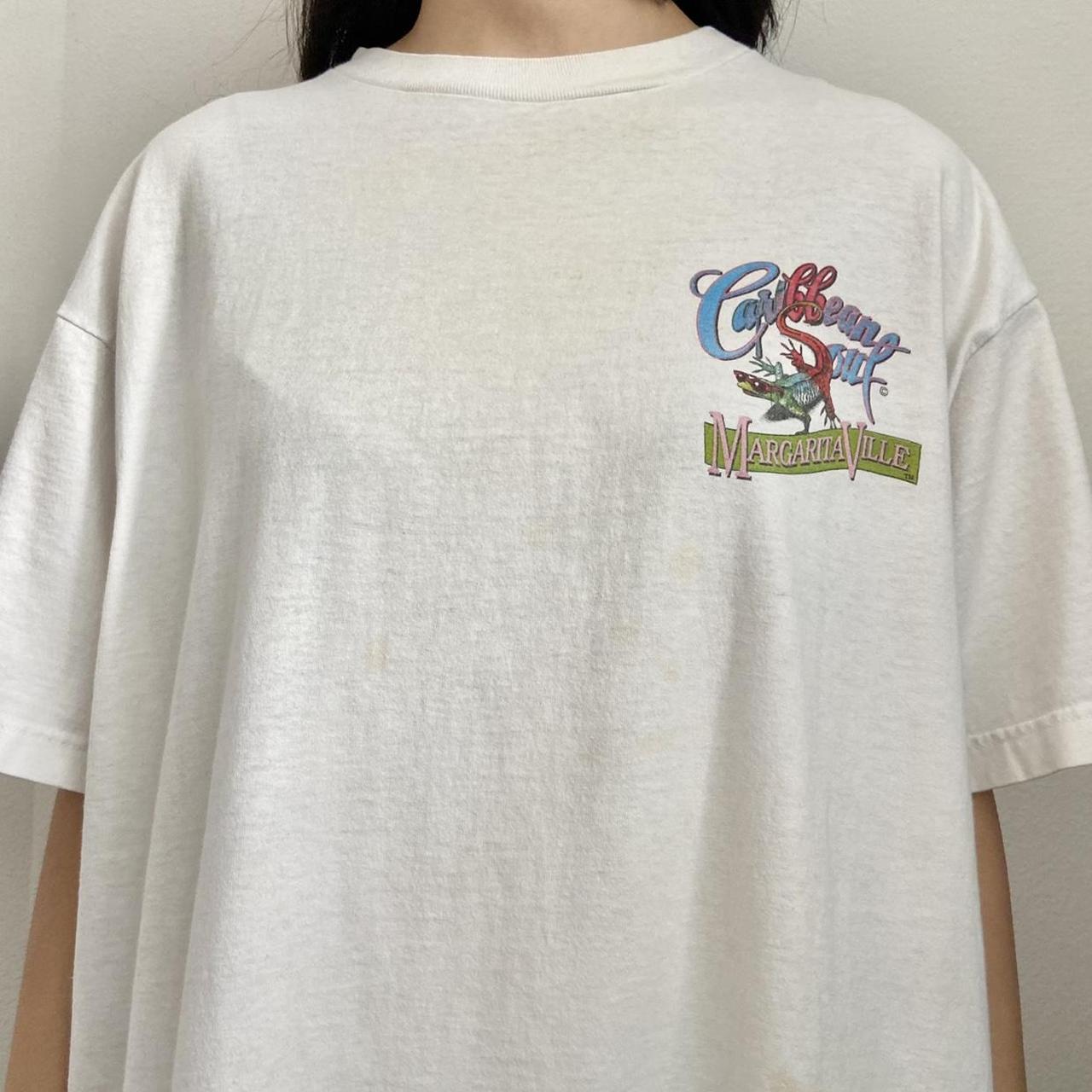 Vintage Caribbean Soul 1998 Graphics White Tee Shirt... - Depop