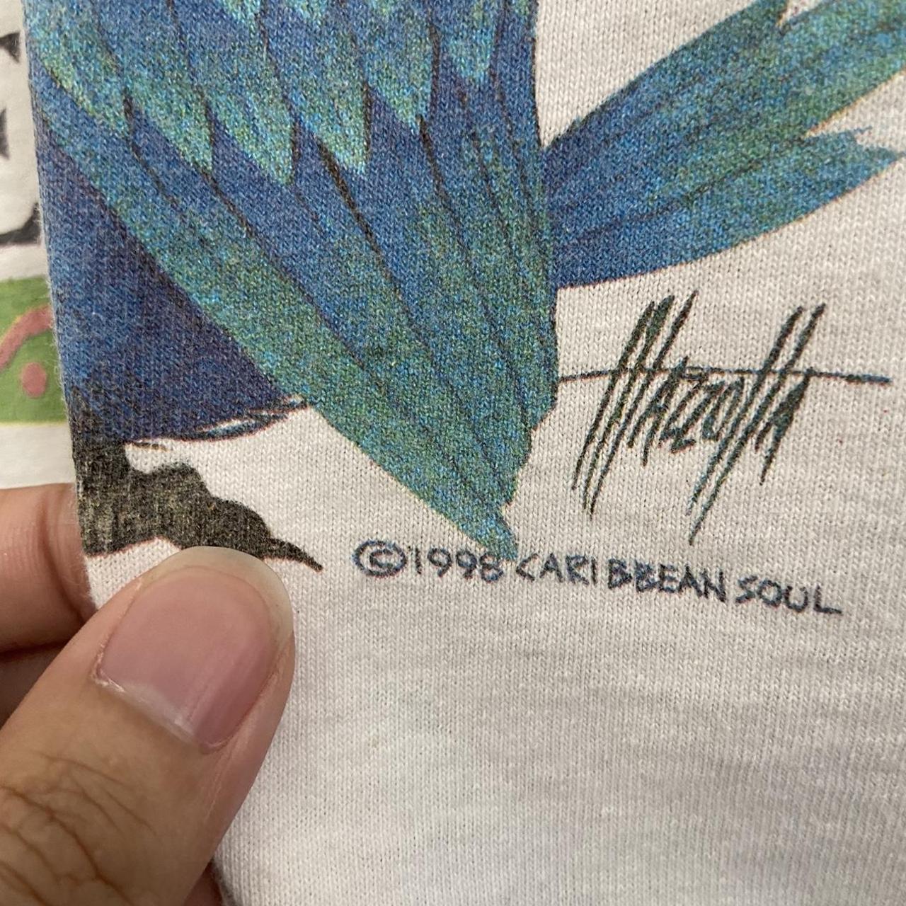 Vintage Caribbean Soul 1998 Graphics White Tee Shirt... - Depop