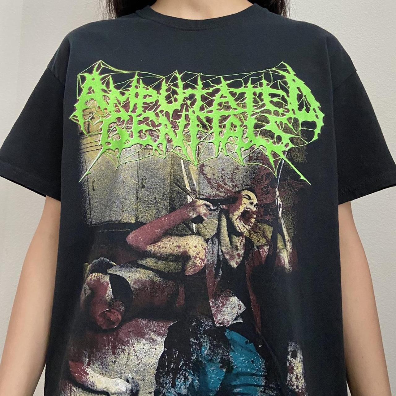 Vintage Amputated Gentials 2000s Band Graphics Black... - Depop