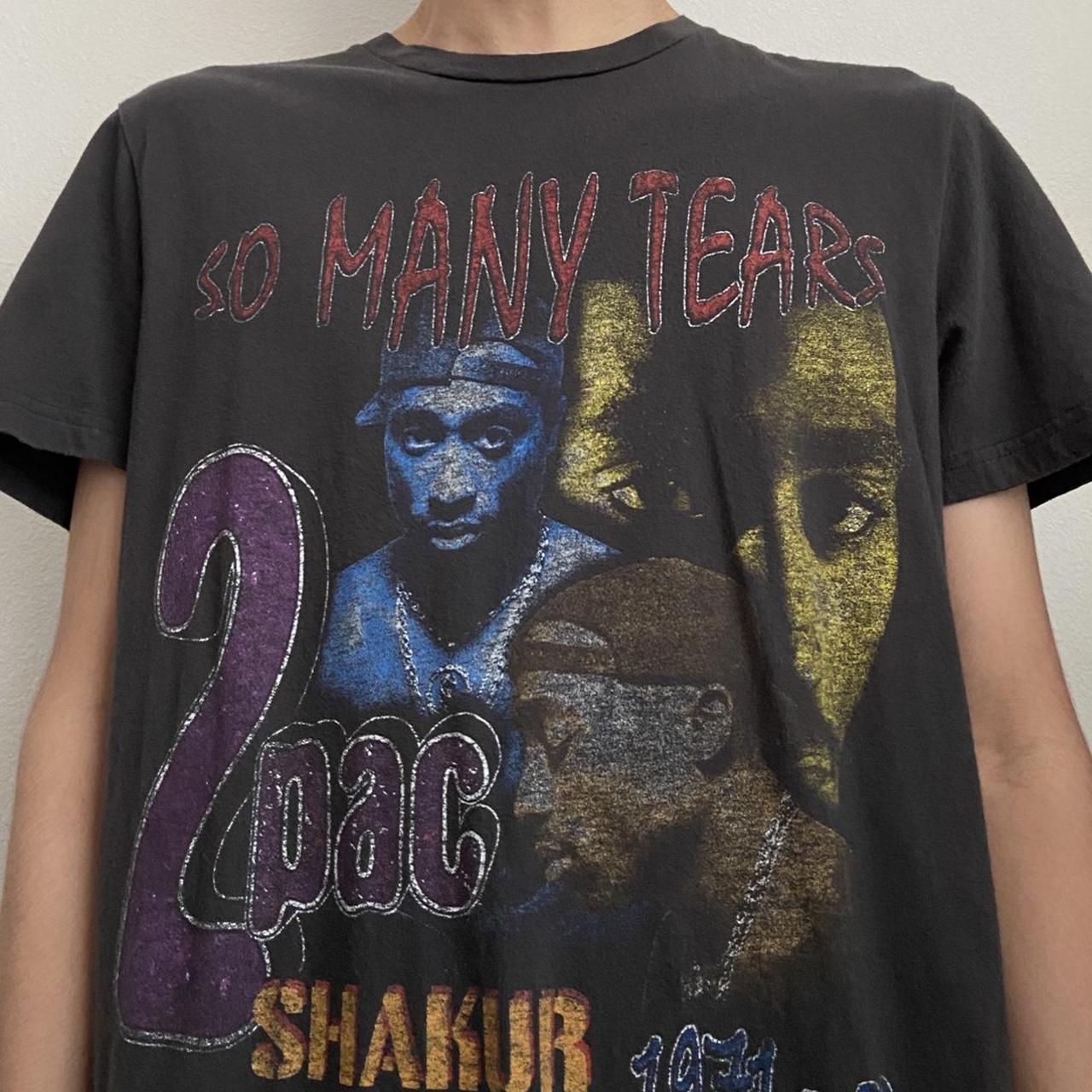 Tupac Rap Tee Graphics Black Shirt that has been... - Depop