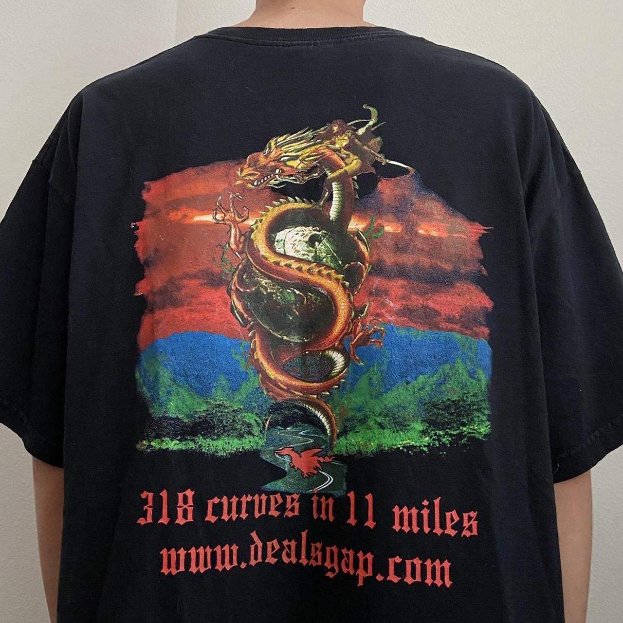 Vintage Deals Gap 2000s Graphics Black Tee Shirt... - Depop