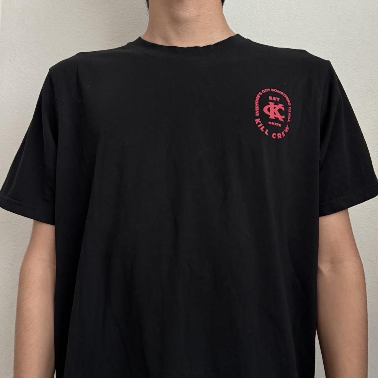 Kill Crew Fighters Club Graphics Black Tee Shirt... - Depop