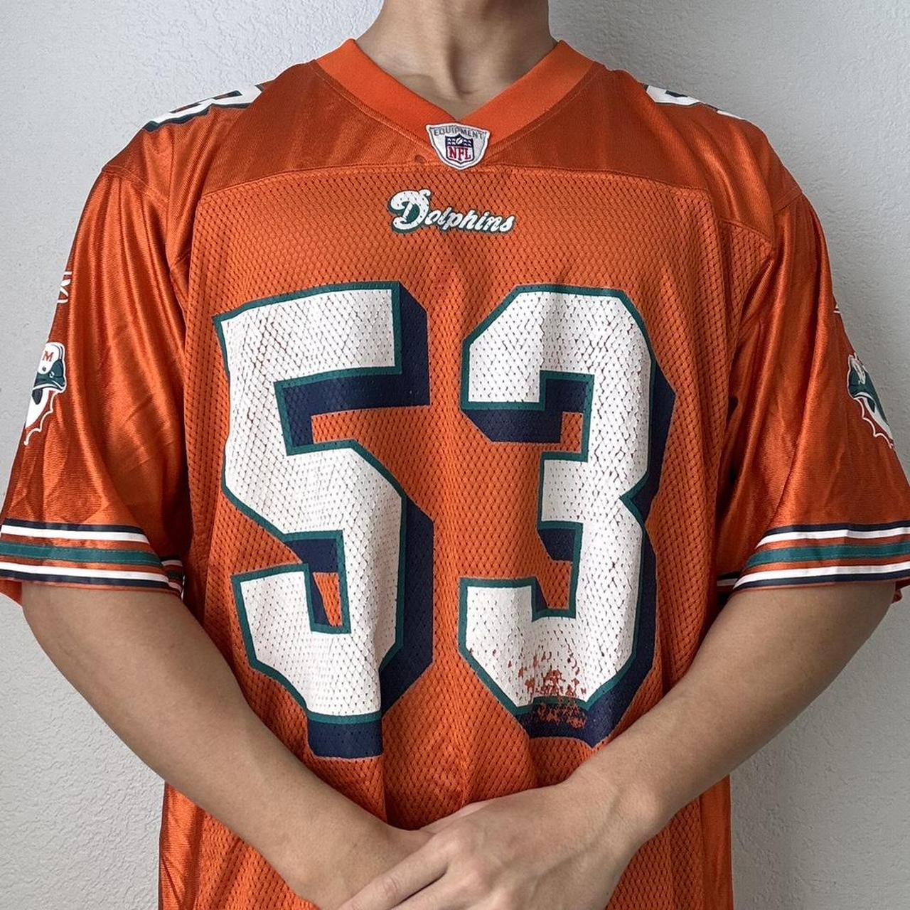 Vintage NFL Miami Dolphins 2000s Graphics Orange... | Depop