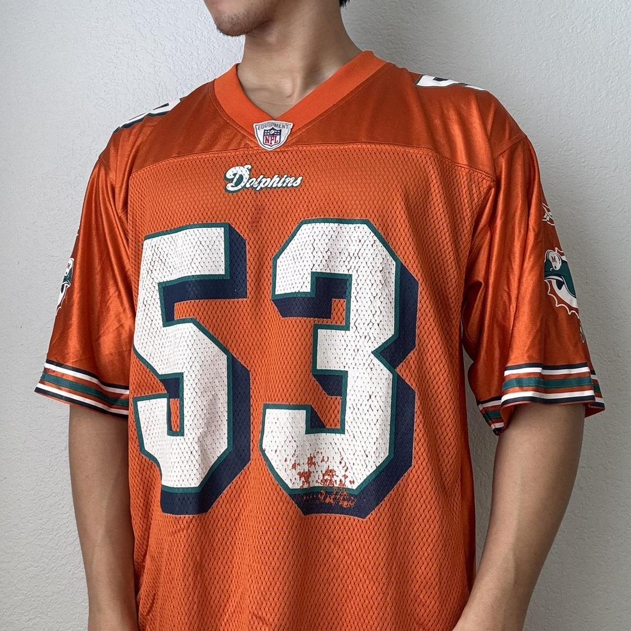 Vintage NFL Miami Dolphins 2000s Graphics Orange... | Depop