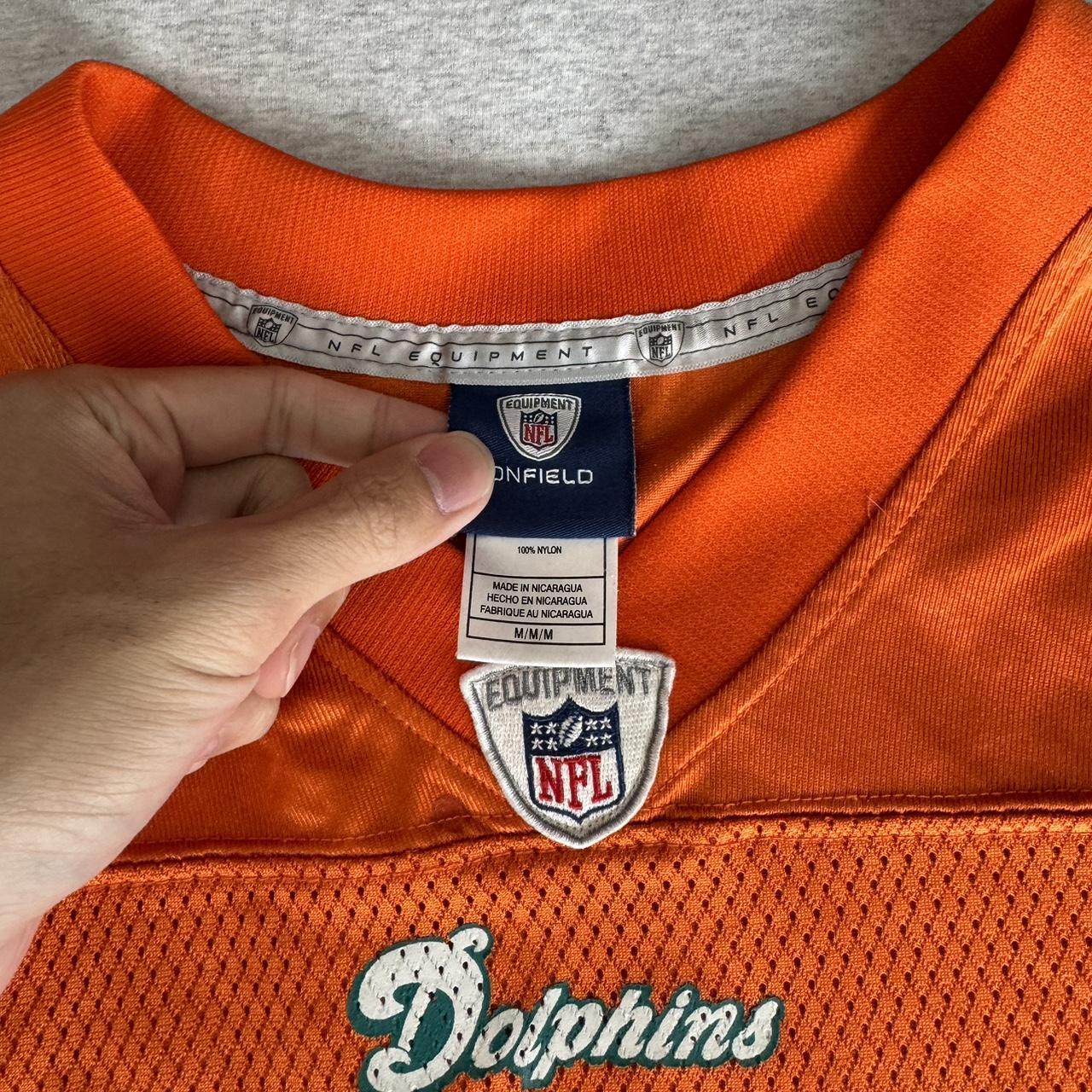 Vintage NFL Miami Dolphins 2000s Graphics Orange... | Depop