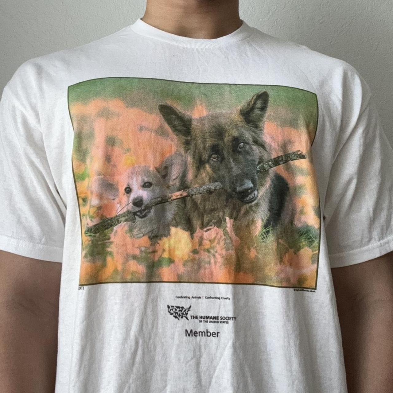 Vintage 2000s Humane Society Member Graphics White... | Depop