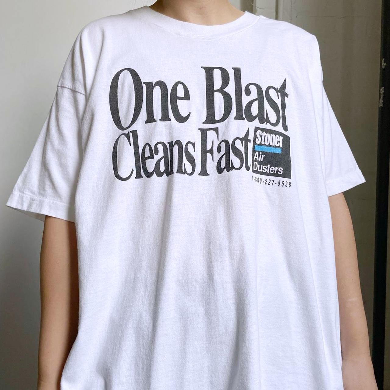 Vintage slogan tee 90s vintage advertisement... - Depop