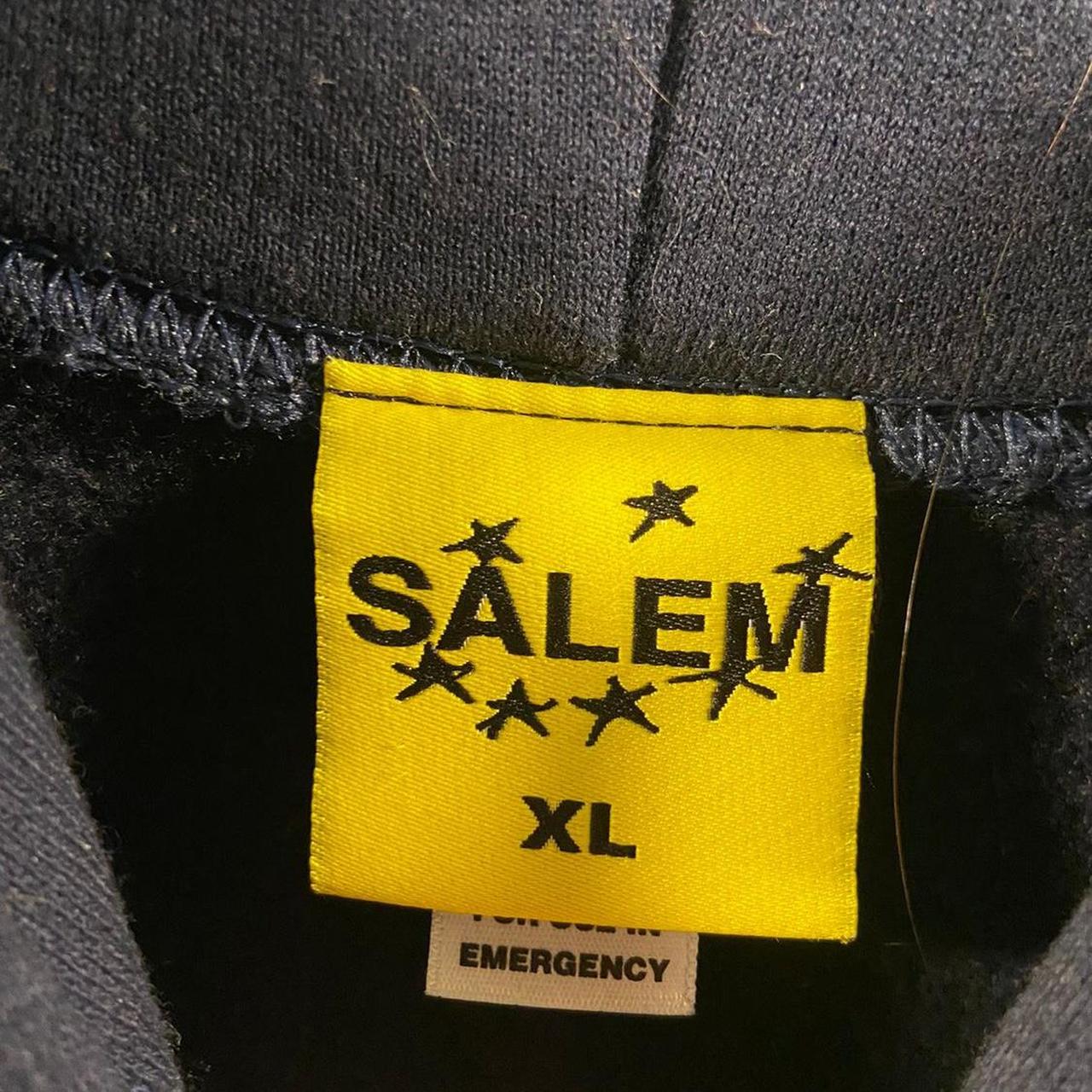 sal xl navy midwest hoodie. #s4lem #salem #drain... - Depop