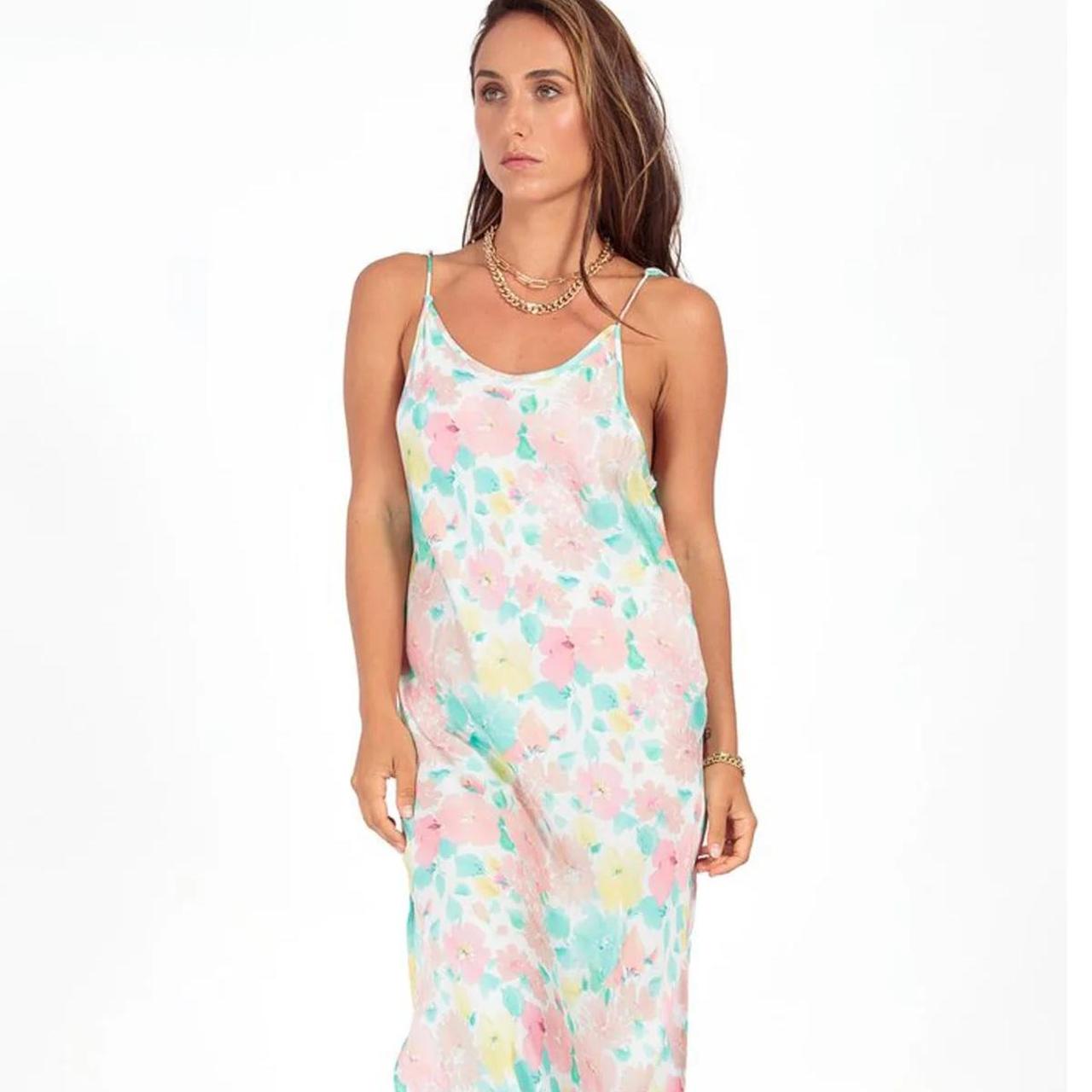 Pippa the label satin maxi dress. Size 12 Never... - Depop