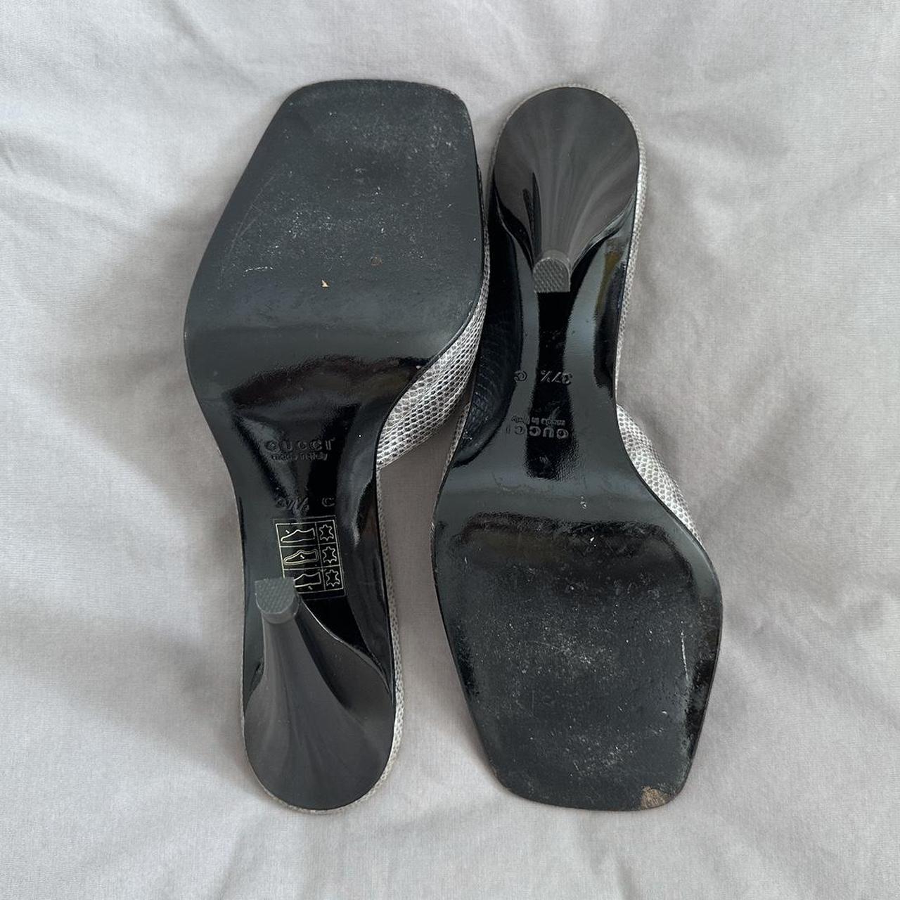 Gucci by Tom Ford 1996 snake print leather mules.... - Depop