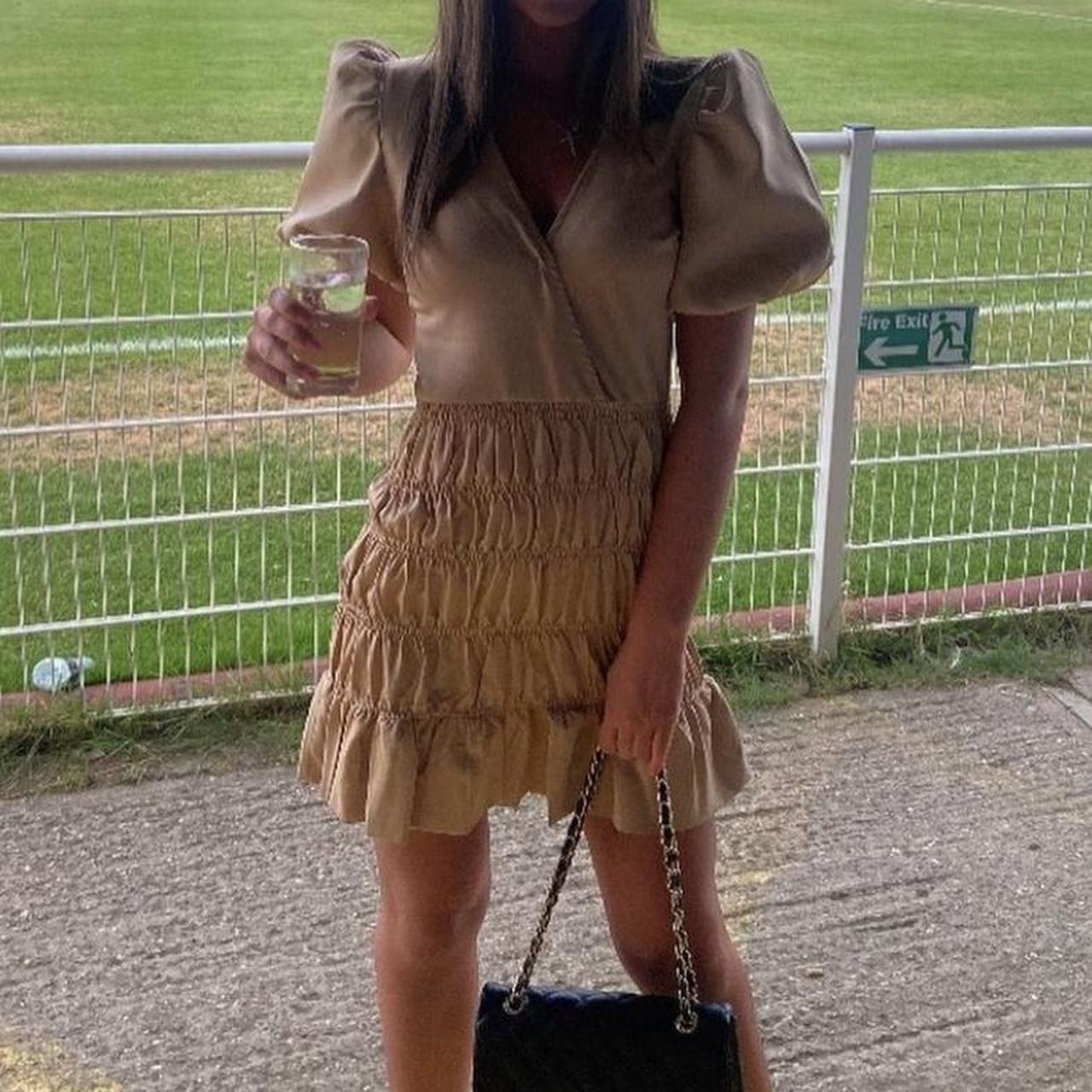 Nude Prettylittlething dress Worn once The best is... - Depop