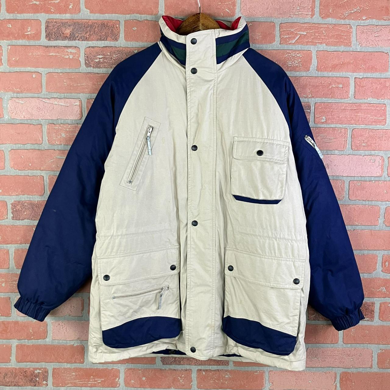 Vintage 90s GANT Men's Colorblock Down & Feather... - Depop