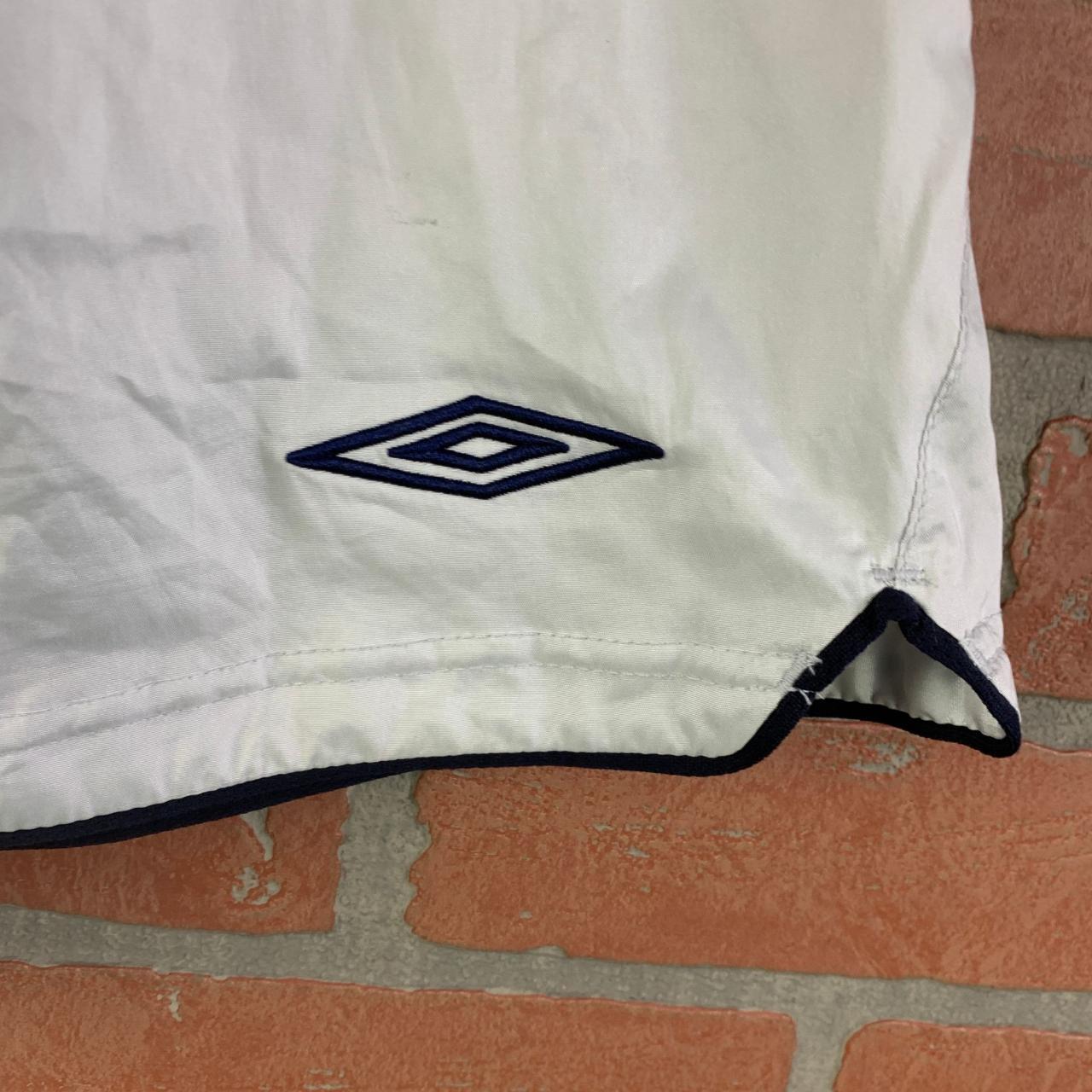 Vintage Umbro Men's White/Red Official England... - Depop