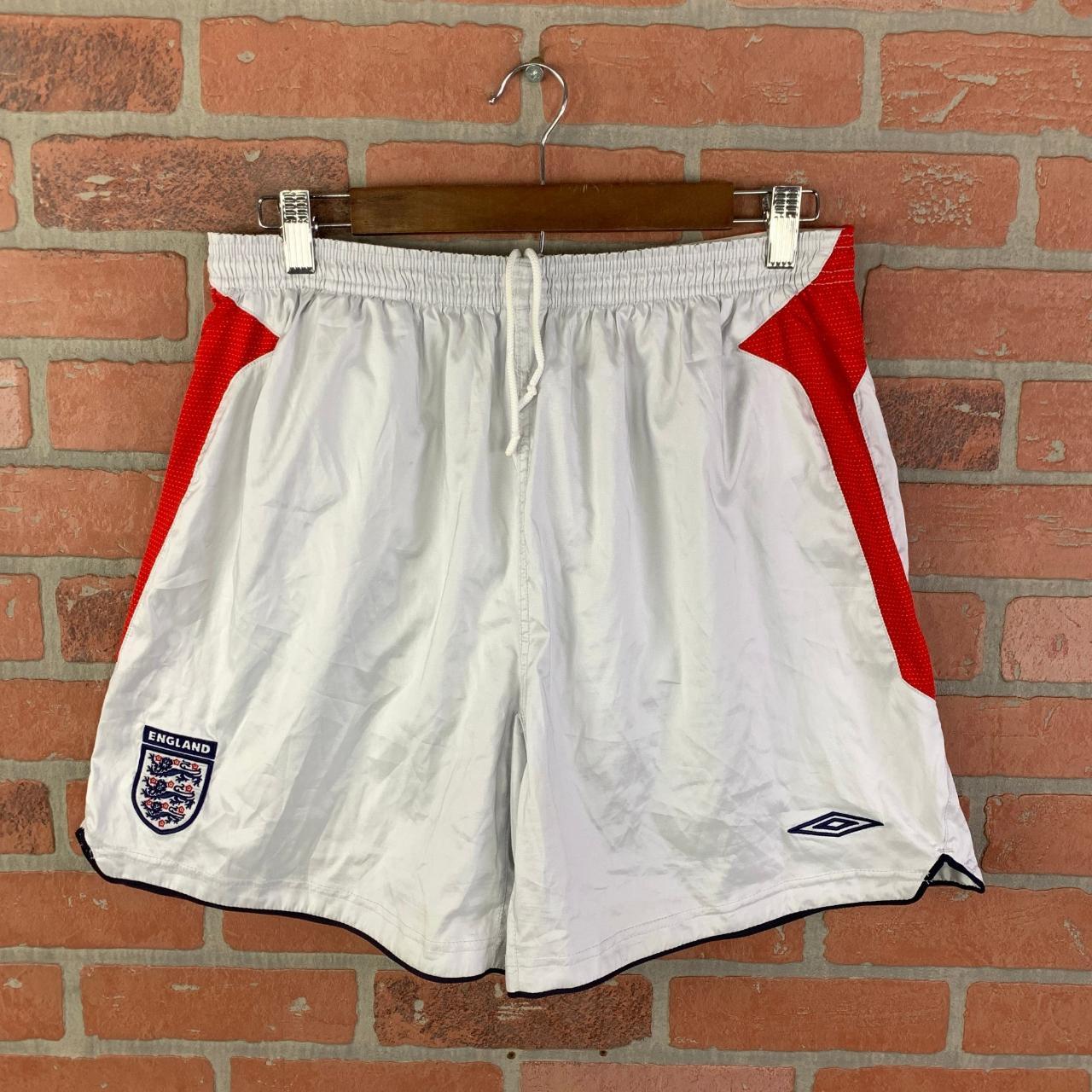 Vintage Umbro Men's White/Red Official England... - Depop