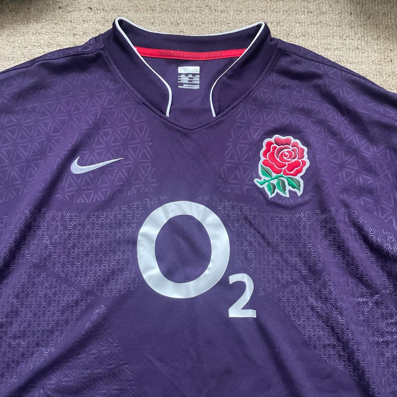 England nike rugby shirt purple size XXL - Depop