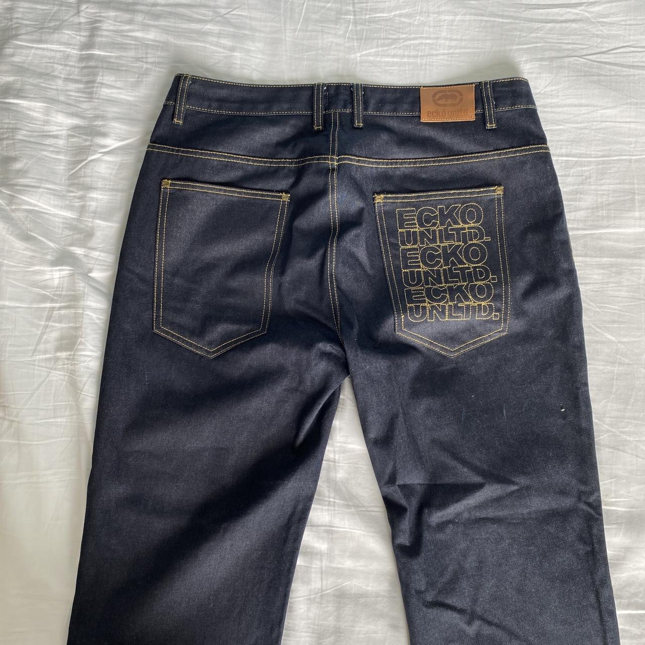 ECKO UNLTD. JEANS W36 L34 cold back pocket design... - Depop