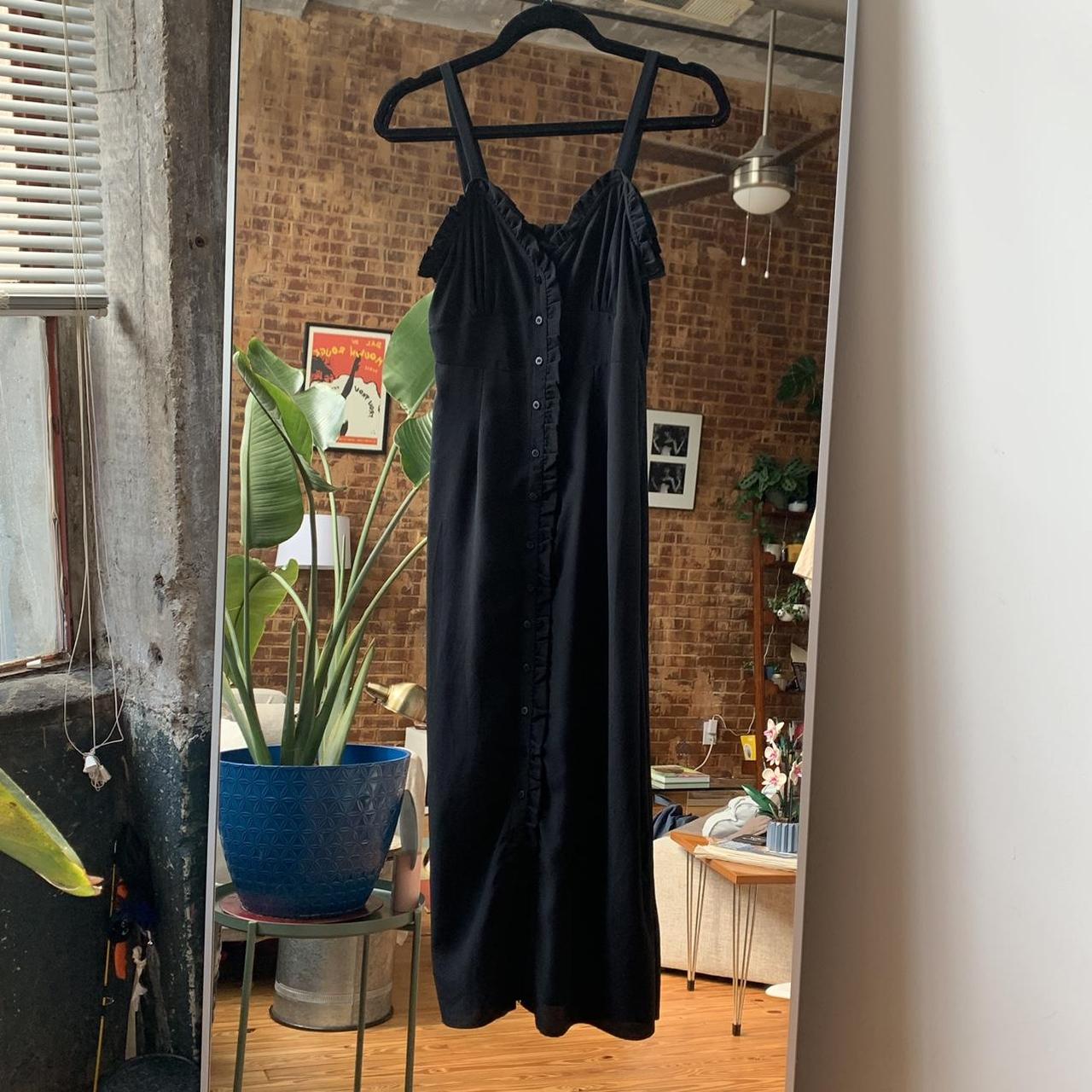 Black Topshop Button Down sun dress. Perfect for... - Depop