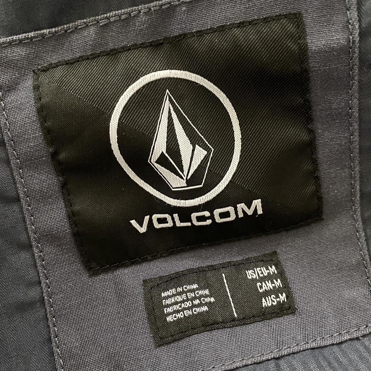 Volcom Women's Blue and Grey Jacket | Depop