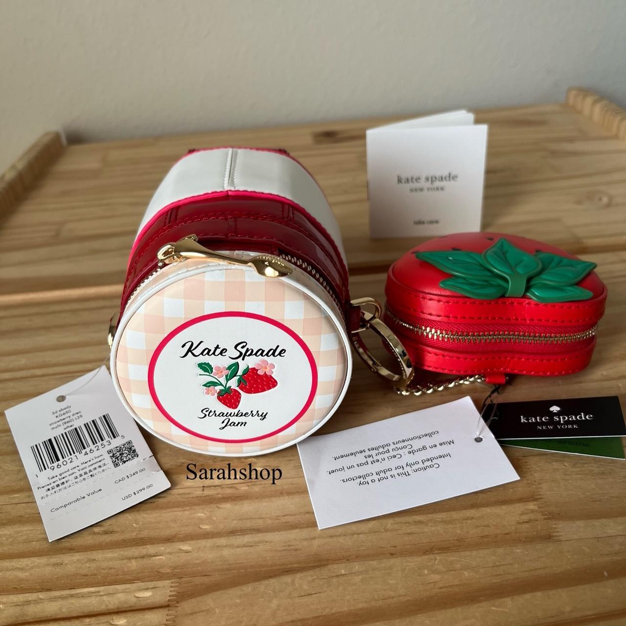 Kate Spade 3D Strawberry Jam Crossbody Set 100%... - Depop Kate Spade 3D Strawberry Jam Crossbody Set 100%... - Depop