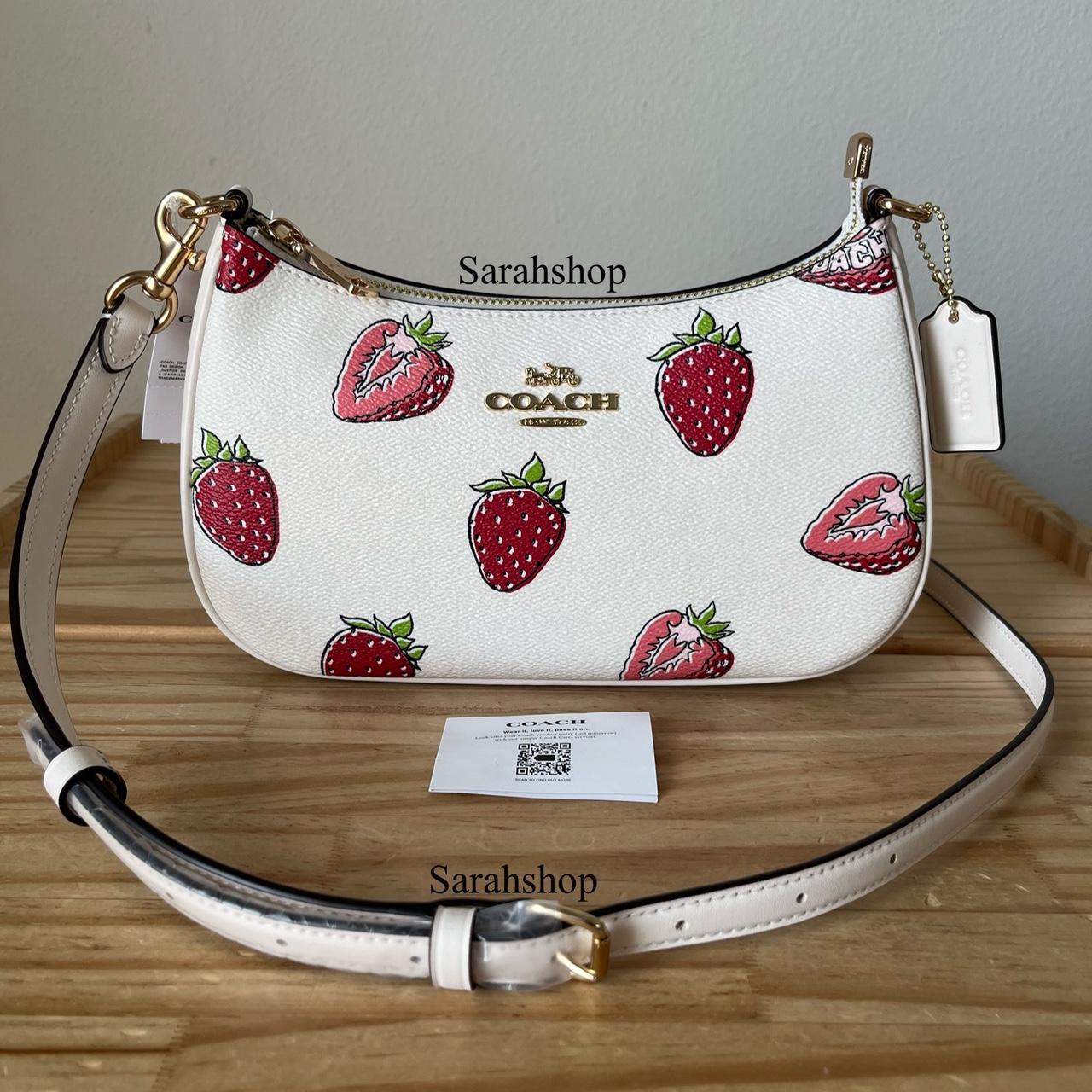 Coach Teri Shoulder Bag With Strawberry... | Depop