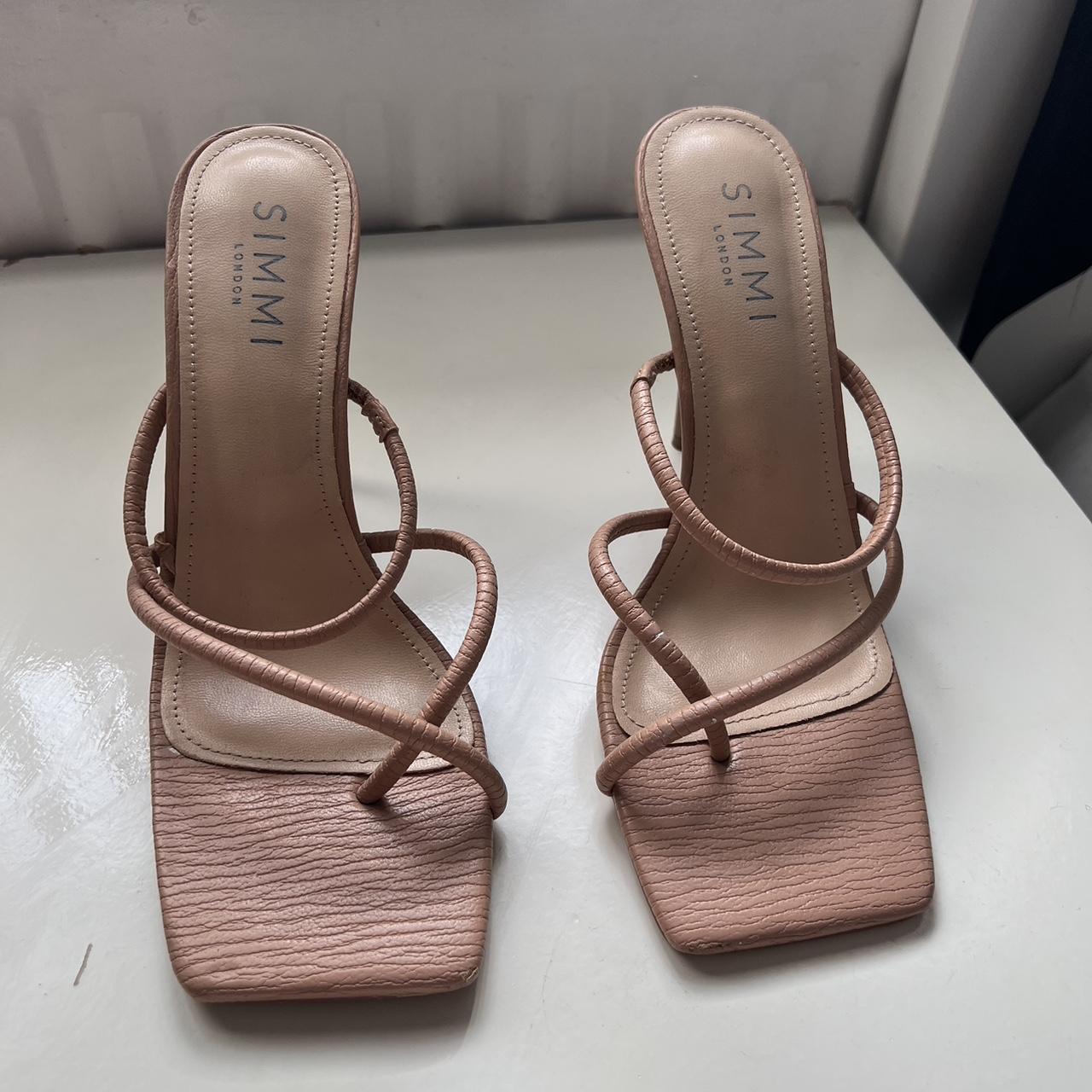 Simmi London heeled mules Size 6 Worn once... - Depop