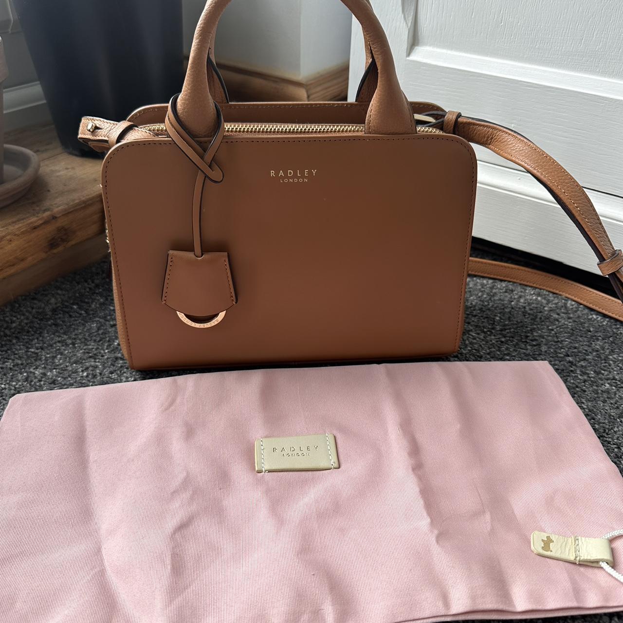 Radley London Tan Crossbody bag. Amazing Condition.... - Depop