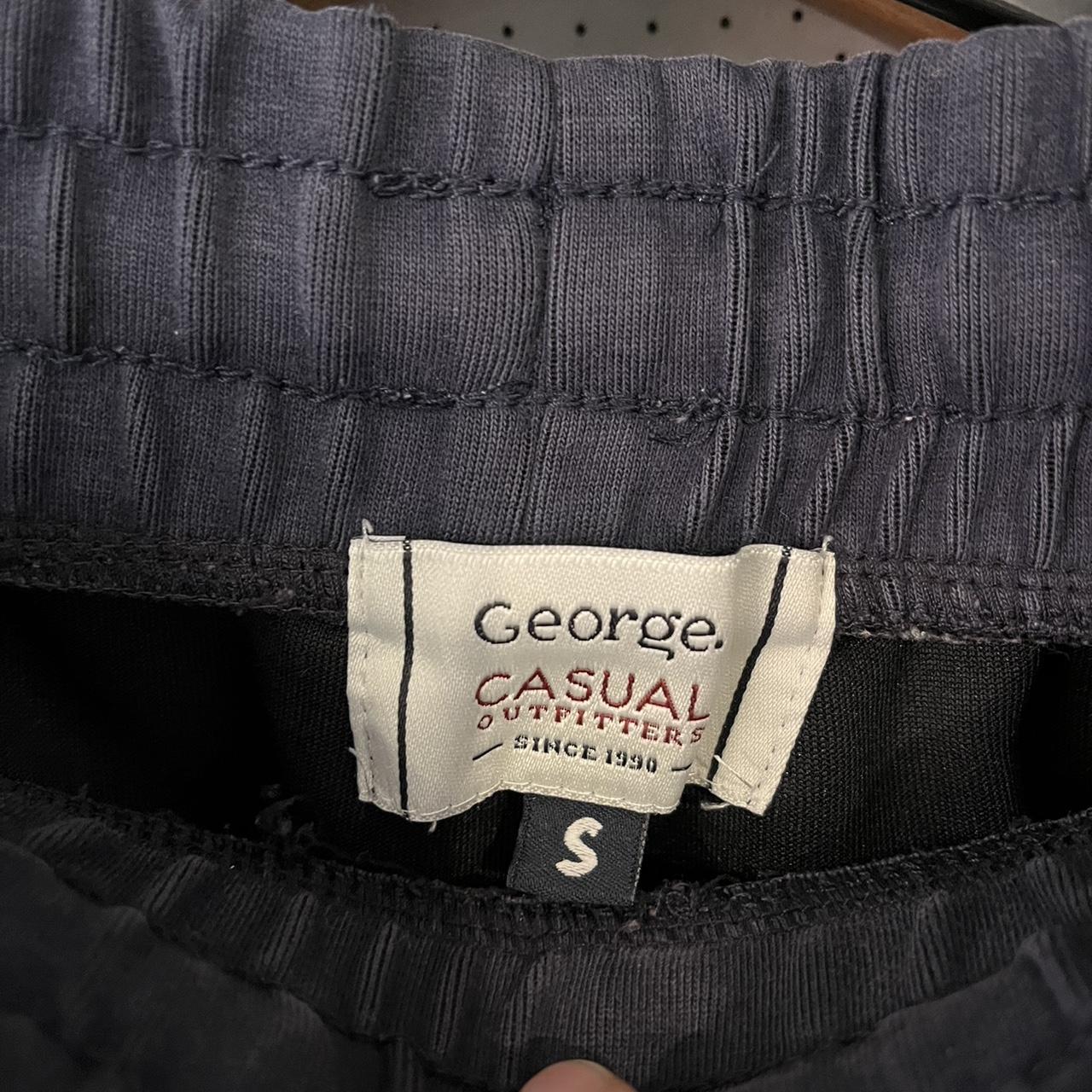 navy blue jogger bottoms - george at asda size small - Depop