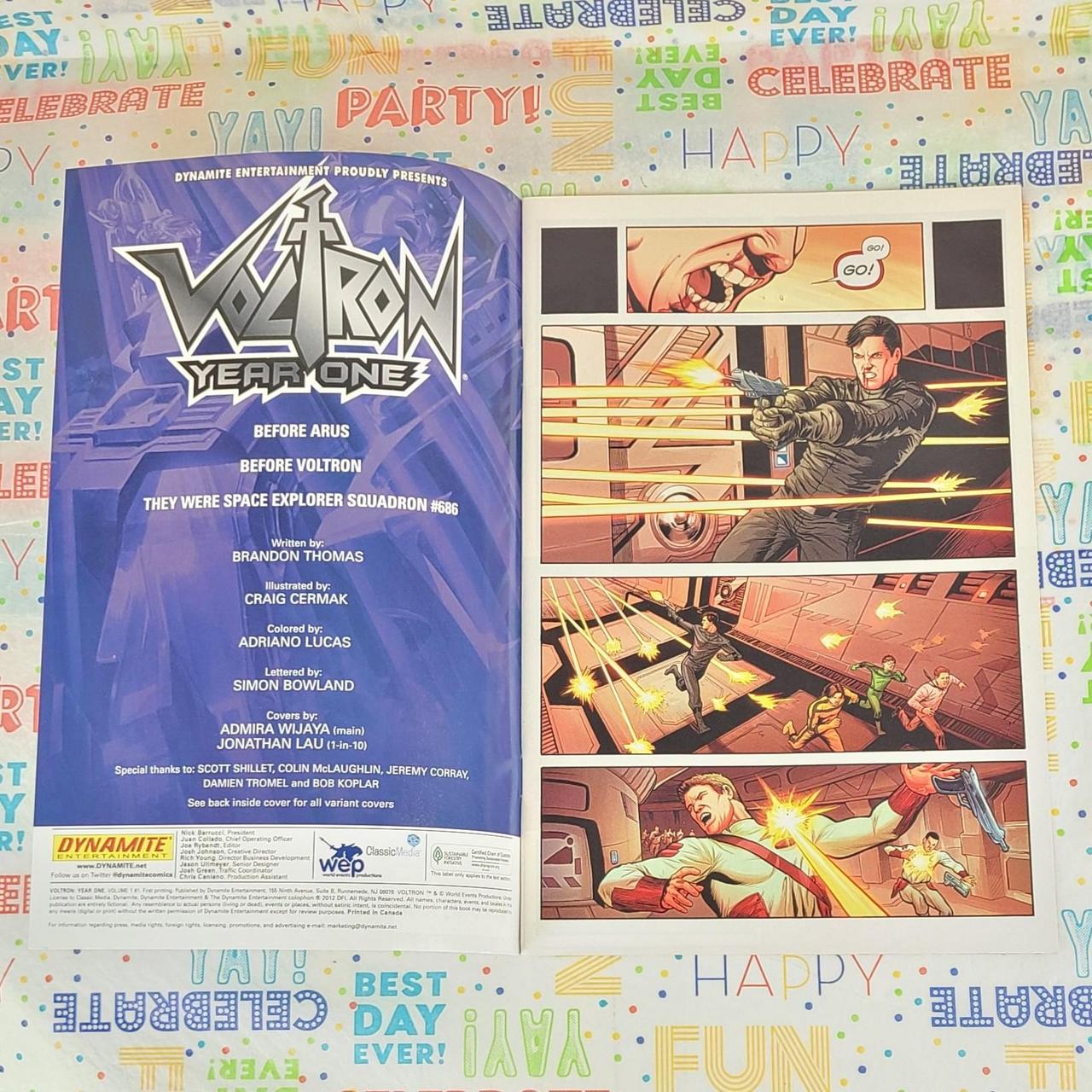 VOLTRON YEAR ONE # 1 1st PRINT DYNAMITE, 2012 COMIC... - Depop