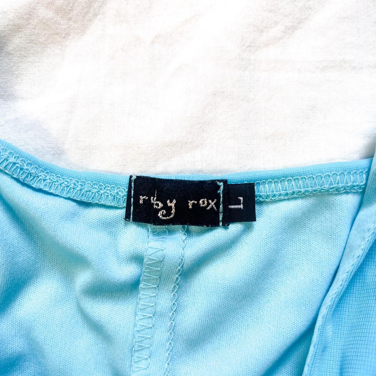 Blue mermaid dress with adjustable straps and ruched... - Depop