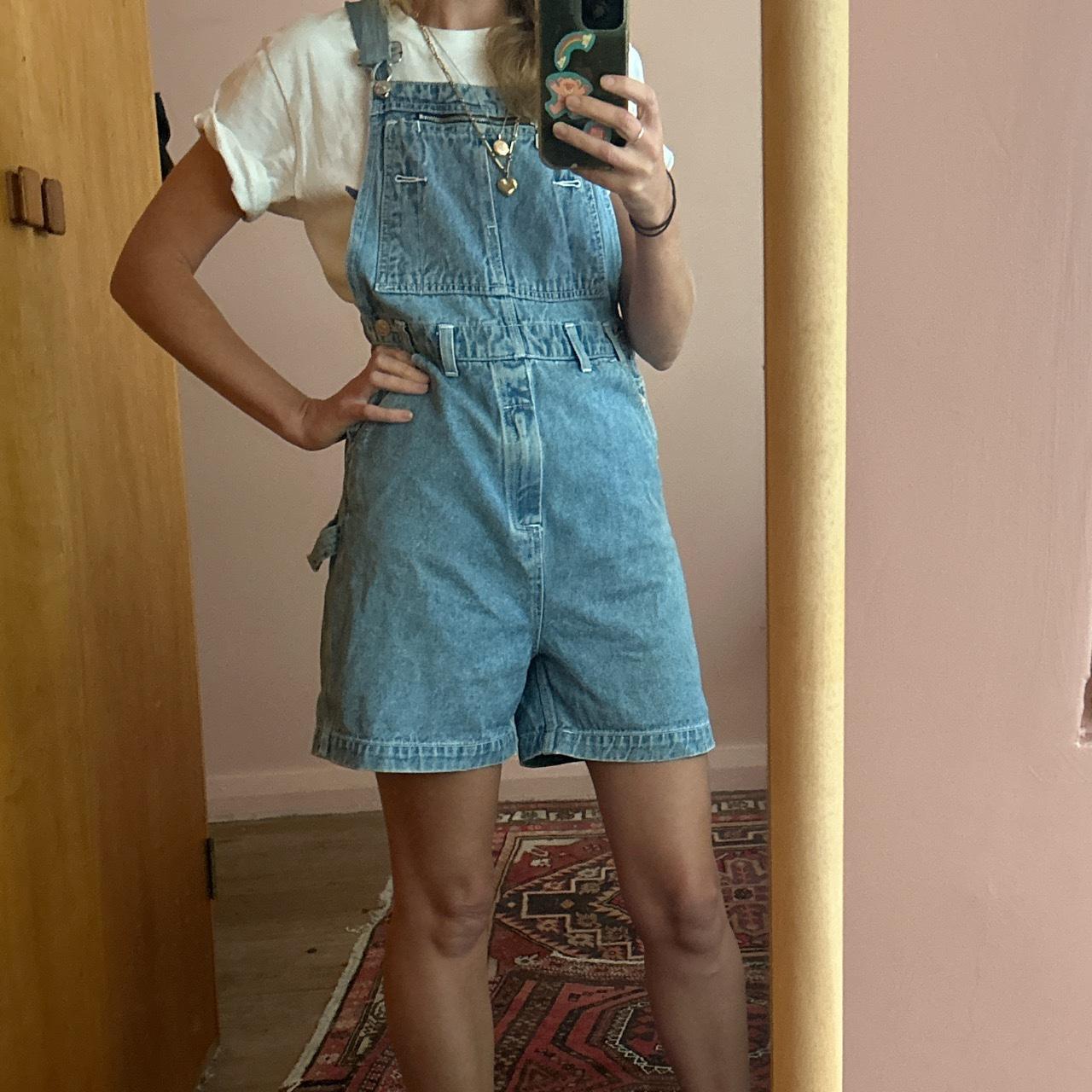 Classic blue overalls! Vintage target kids size 14... - Depop