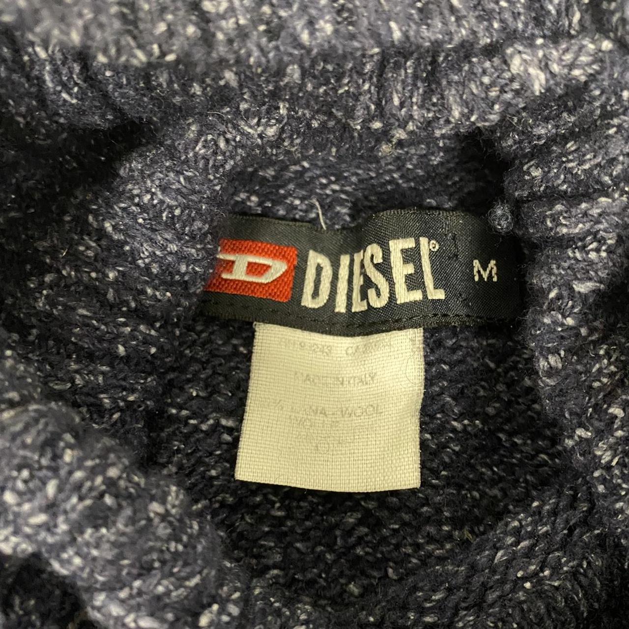 Beautiful diesel designer knit roll neck navy blue... - Depop