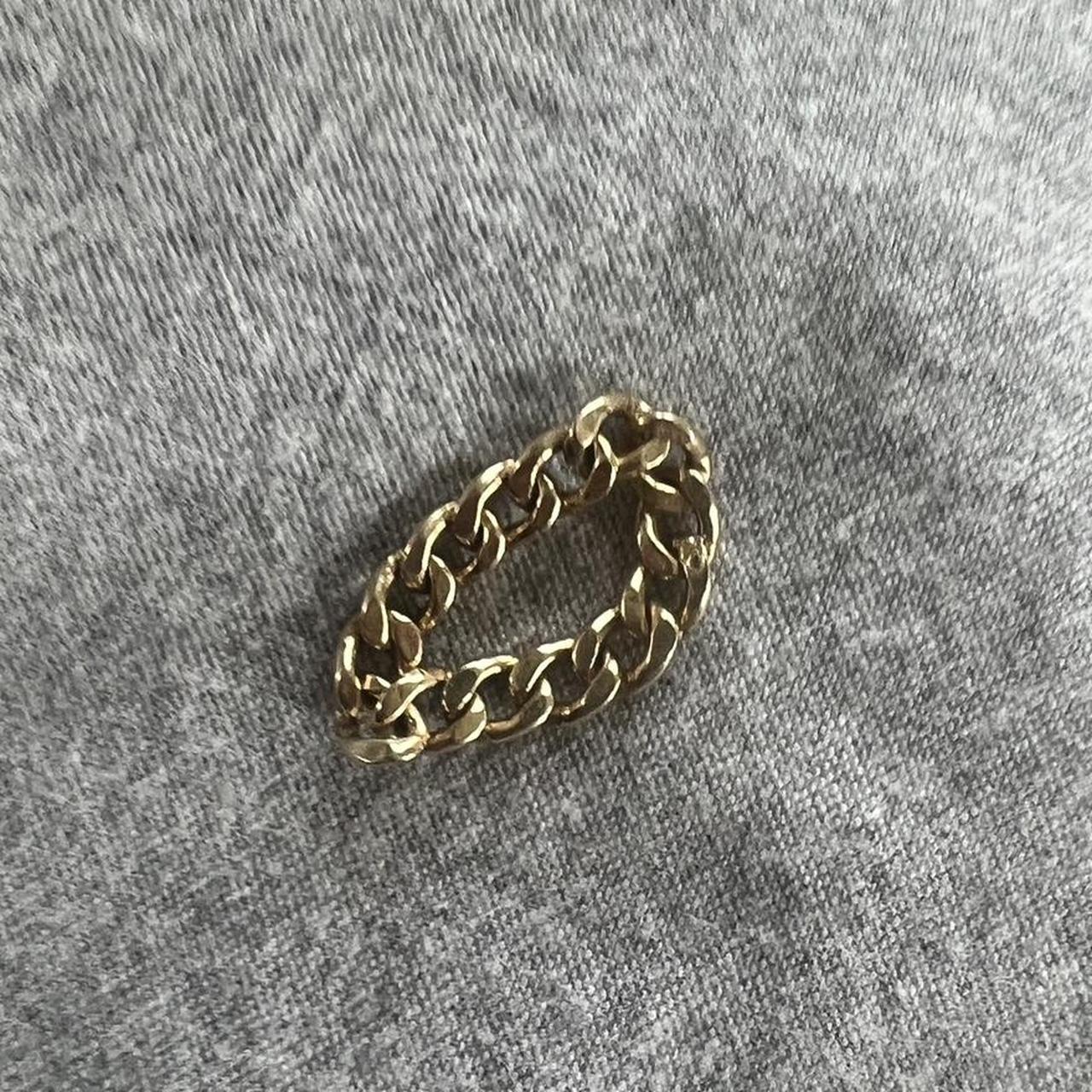14k Mejuri chain ring size 7. - Depop