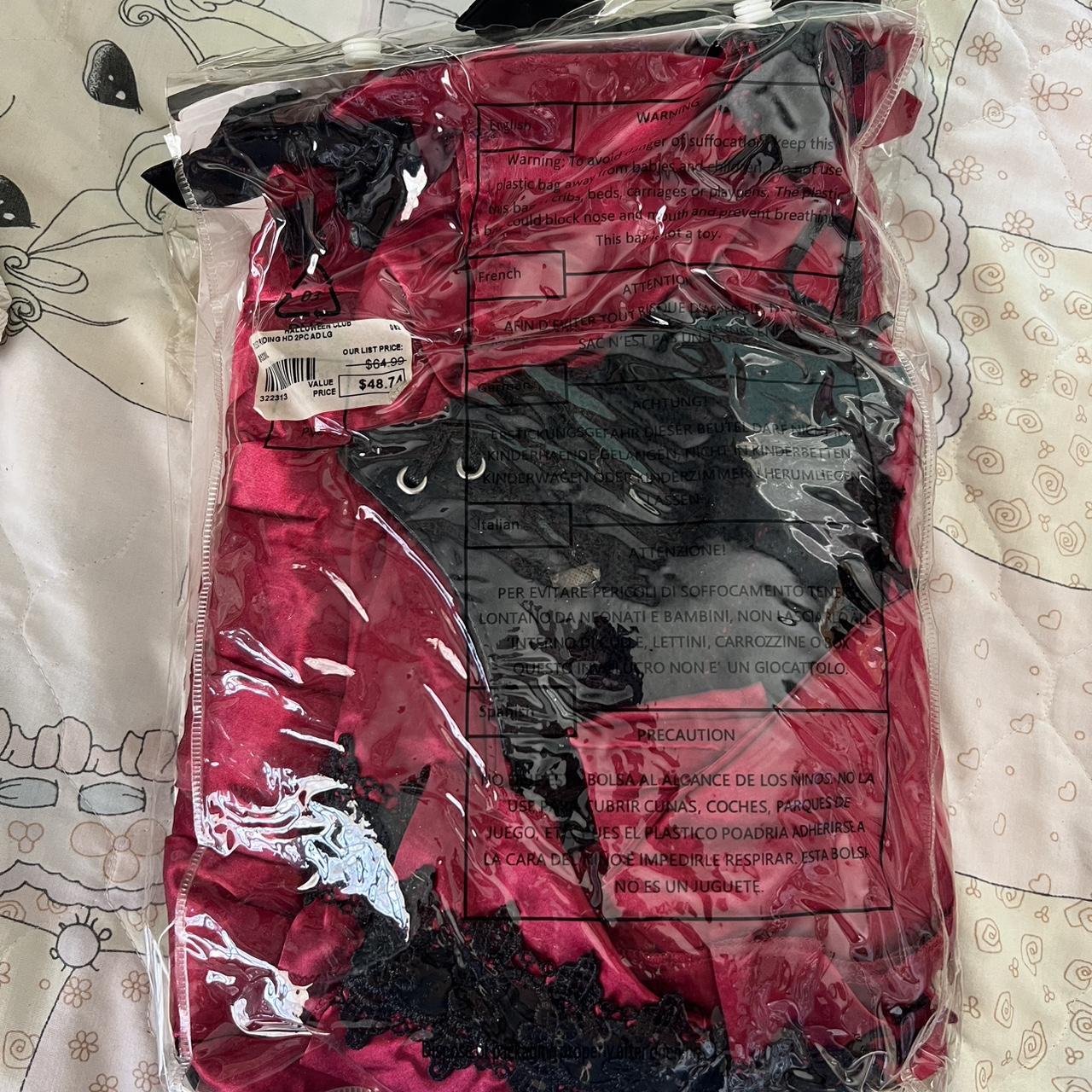 Red and black gothic riding hood costume #gothic... | Depop