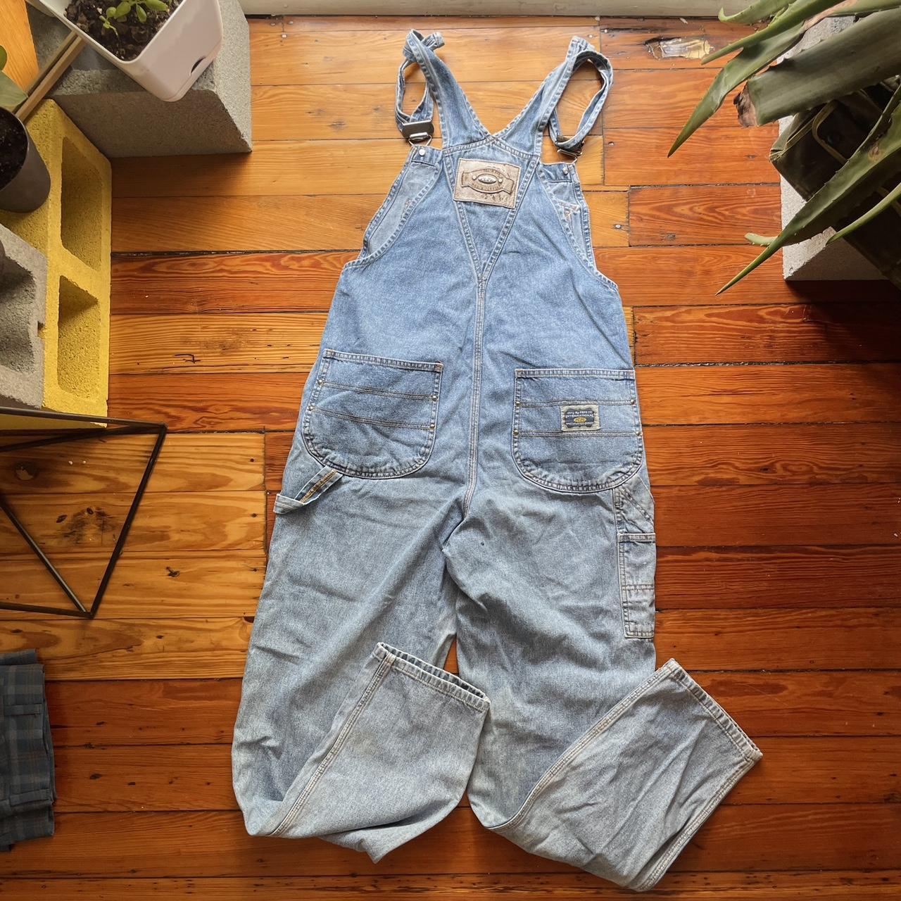 vintage pepe jeans carpenter overalls super fire... - Depop