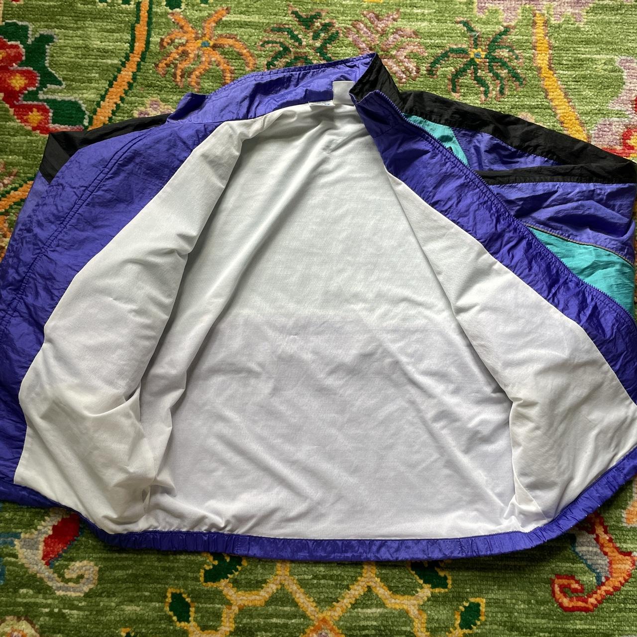 vintage ASICS windbreaker mid 90s ASICS tracksuit... - Depop