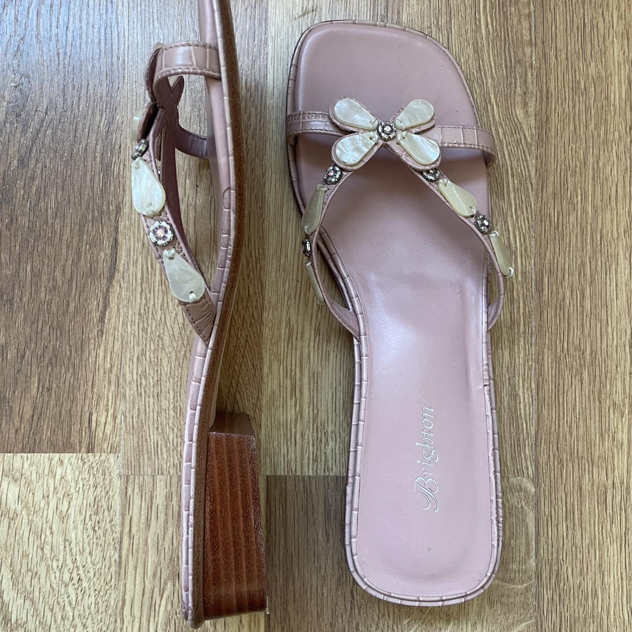 Brighton Women's Pink Sandals | Depop