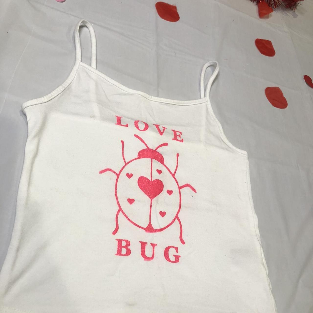 Love Bug Tank top - Size small cropped... - Depop