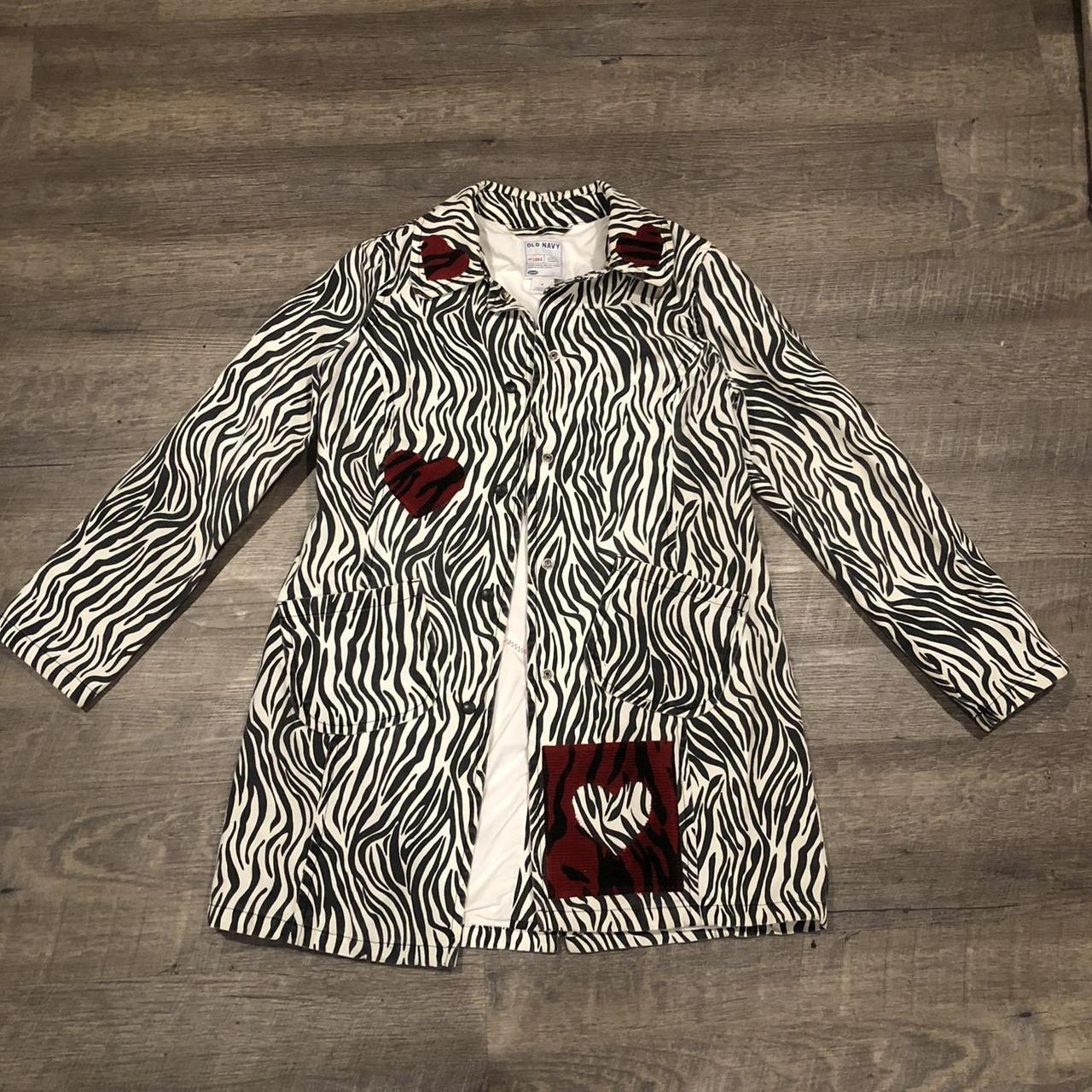 Reworked Zebra Coat - Medium Long Zebra Coat... - Depop