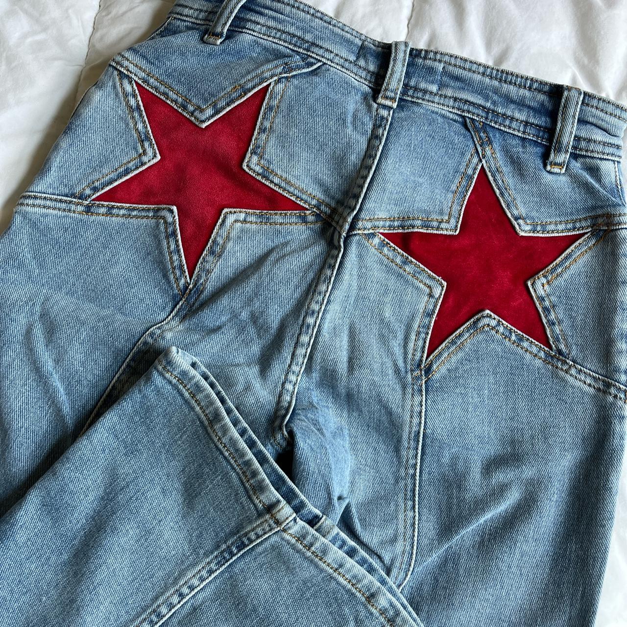 FREE PEOPLE FIRECRACKER JEANS worn ONCE high waisted... - Depop
