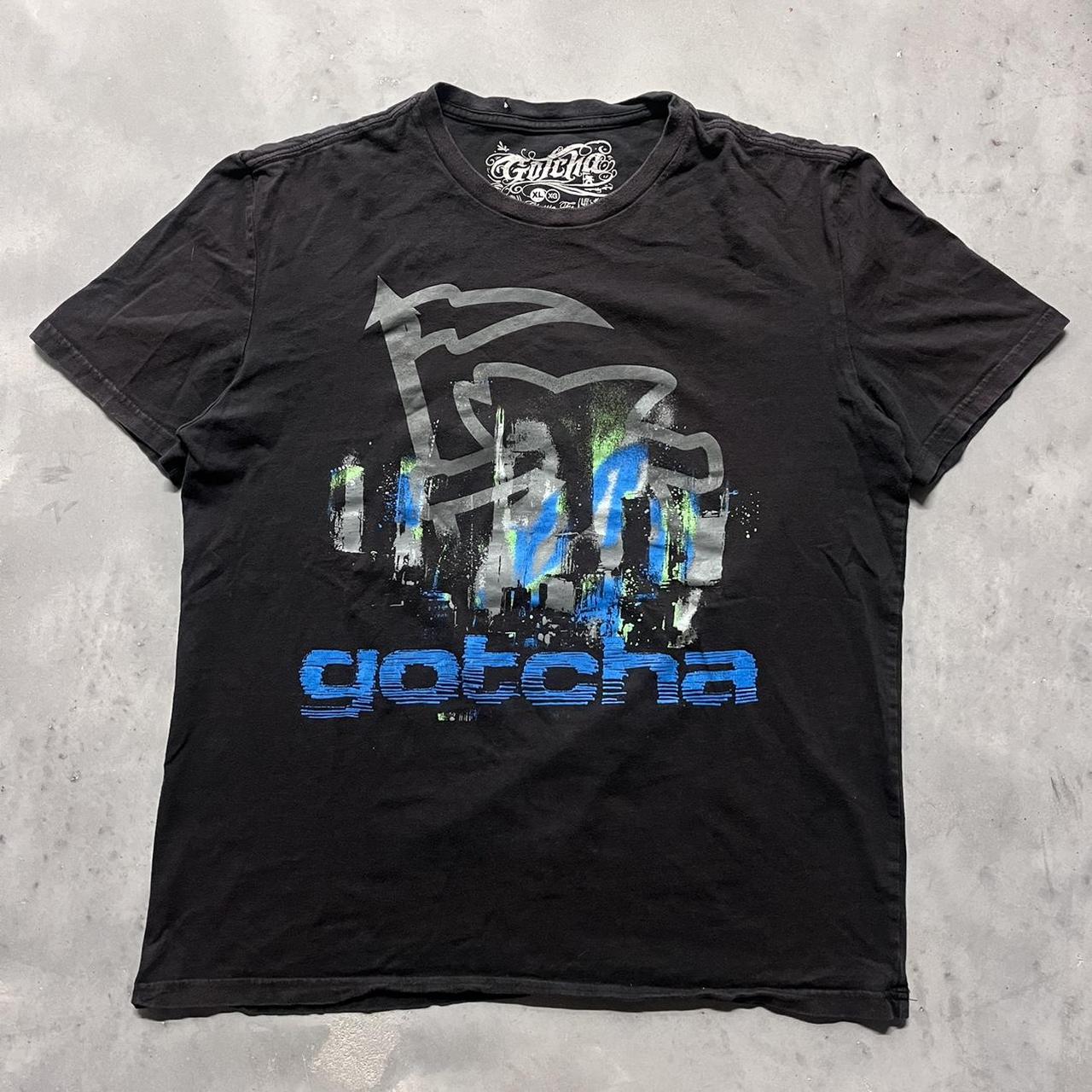 y2k Gotcha Surf Tee. 2000s Gotcha Cyber Surf Skater... - Depop