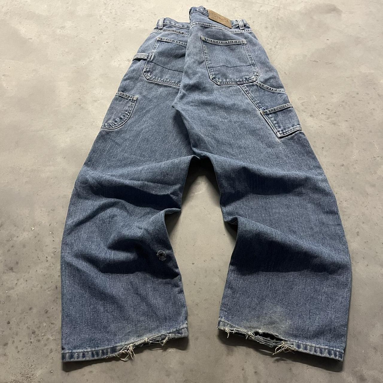Vintage Y2K/2000s Baggy Nautica Carpenter Denim... - Depop