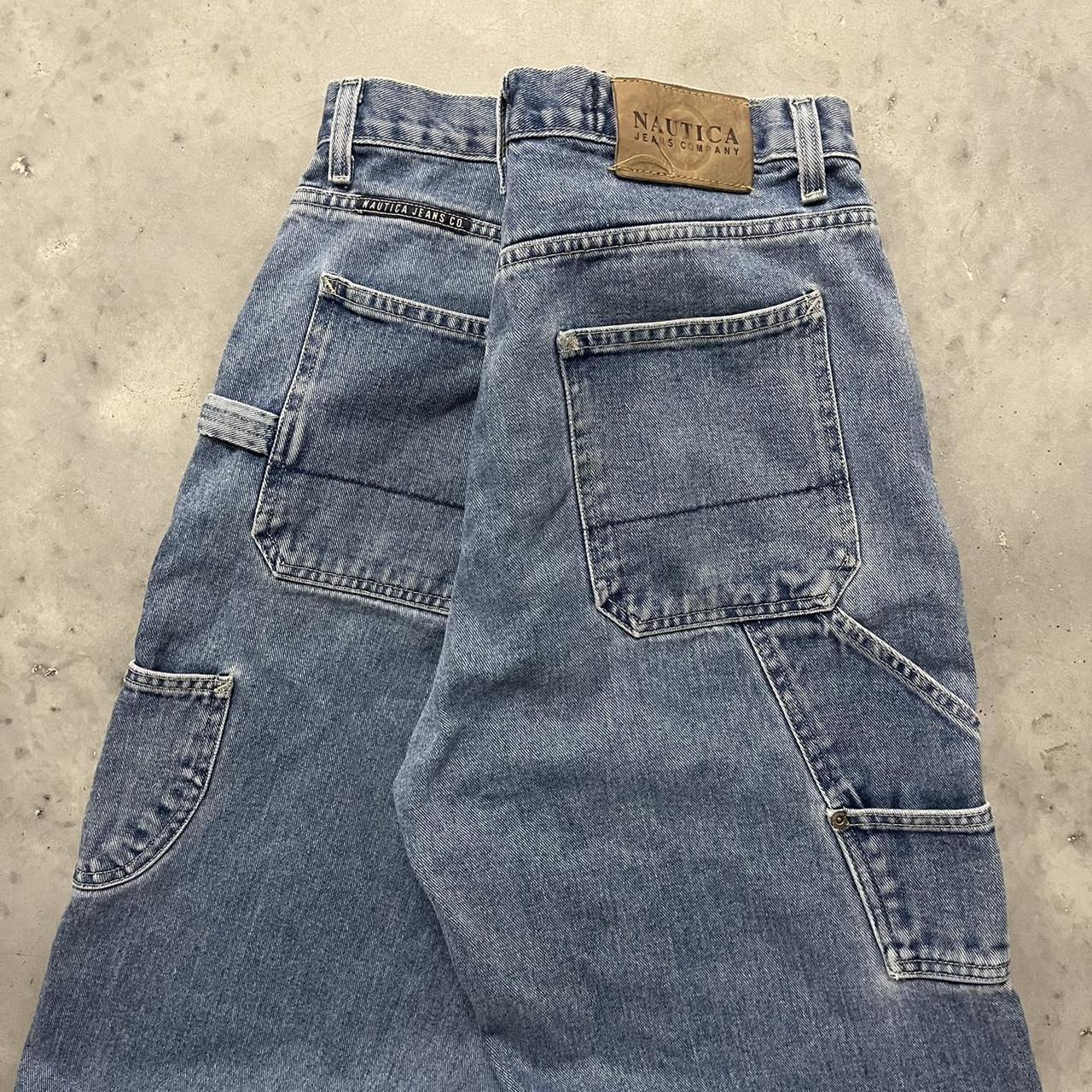 Vintage Y2K/2000s Baggy Nautica Carpenter Denim... - Depop