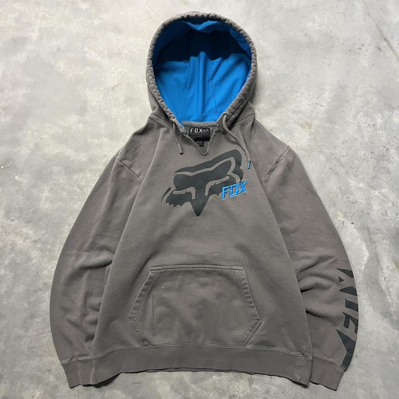 Vintage Y2K/2000s Grunge Fox Racing Hoodie! Good... - Depop