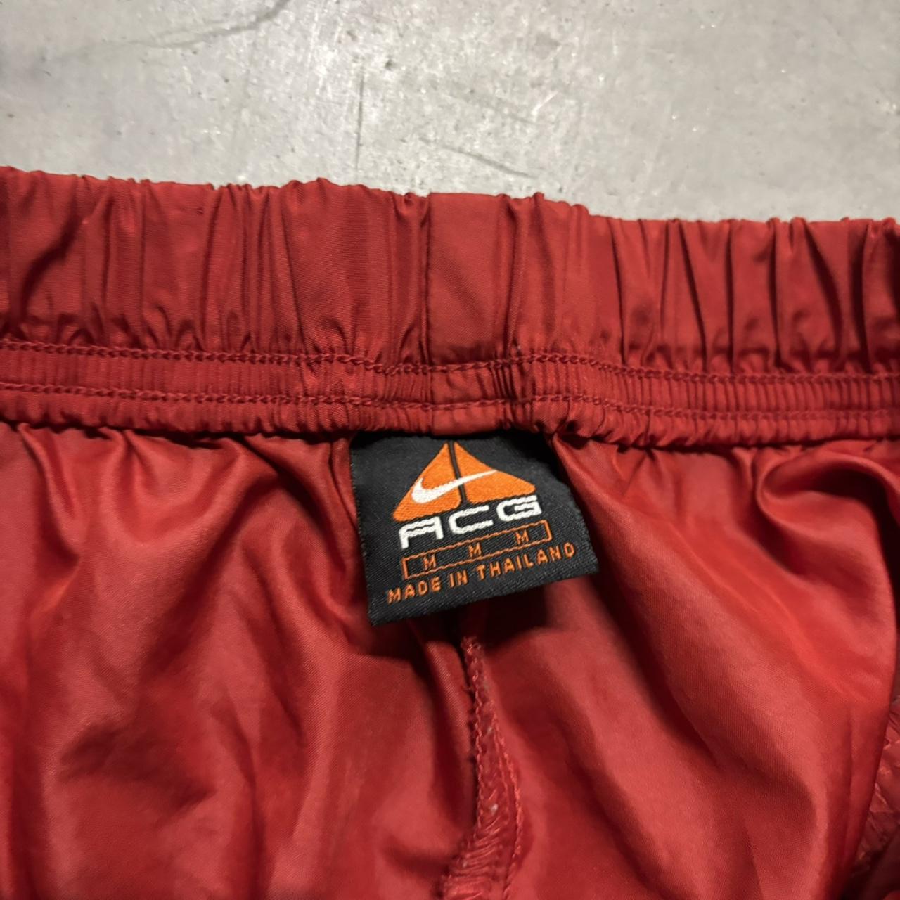 Vintage Y2K/2000s Red Nike ACG Drill Essential Track... - Depop