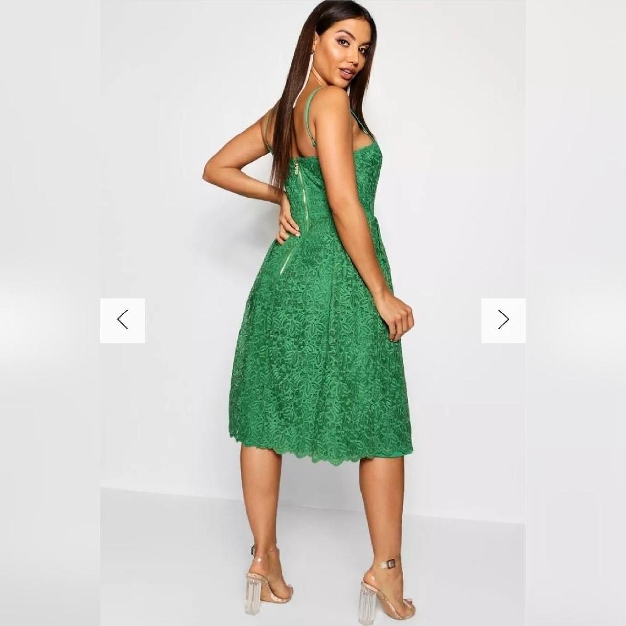 Boohoo Women's Green Dress | Depop