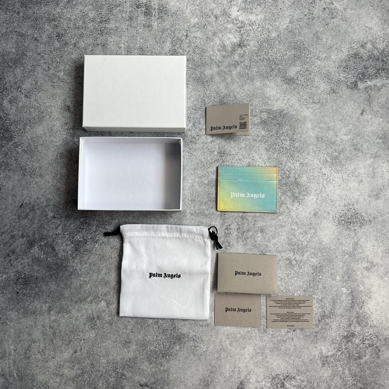 Palm angels leather rainbow cardholder • One size ... - Depop