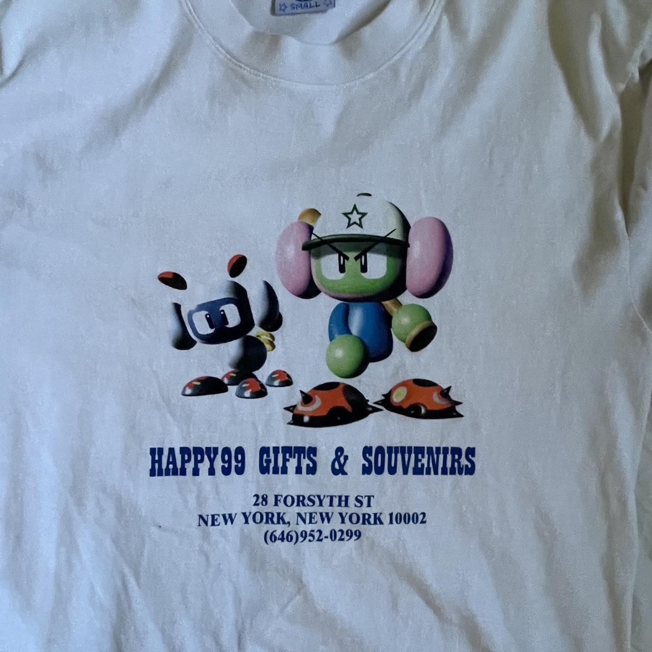 small happy 99 shirt never worn bought at store - Depop