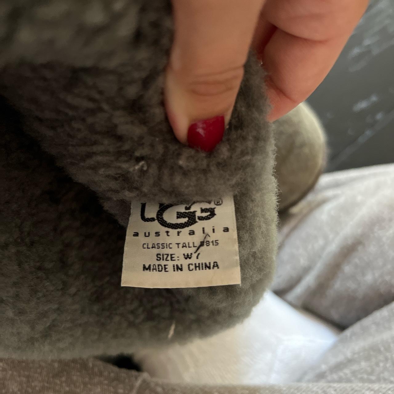 UGG Classic tall (folded over) Ugg boot in grey UK5.... - Depop